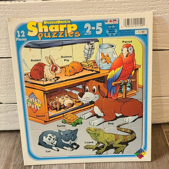 puzzle patch | Toys | Vintage Puzzle Patch Sharp Puzzles Made In The ...